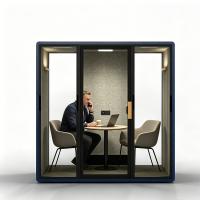 China Modern Glass Vocal Isolation Booth Acoustic Office Pods 30dB-35dB 1000x2360x2200mm for sale