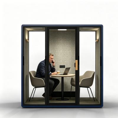 China Modern Glass Vocal Isolation Booth Acoustic Office Pods 30dB-35dB 1000x2360x2200mm for sale