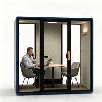 China Rust Proof Acoustic Sound Proof Phone Booth E0 Grade Eco Friendly for sale