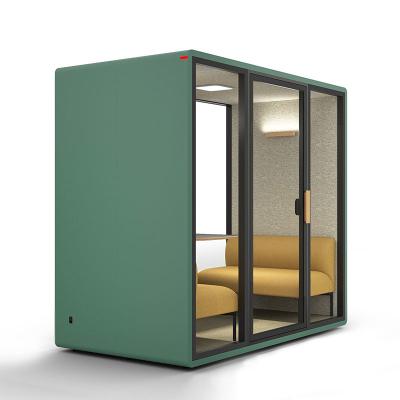 China Soundproof Acoustic Isolation Booth Meeting Cabin 1336x2360x2200mm for Office for sale