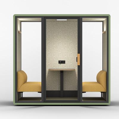 China 35dB Acoustic Sound Absorbing Booth Soundproof Phone Booth Office Cabin W1336xD2360xH2200mm for sale