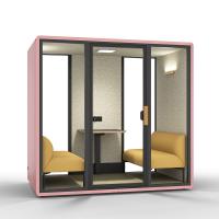 China Soundproof Privacy Booth Office Cabin Encapsulated Portable W1336 D2360 H2200mm for sale