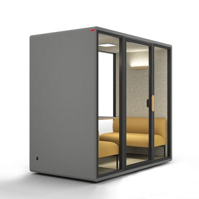 China Integrated Room Acoustic Phone Booth Office Soundproof Booth OEM 1336x2360x2200mm for sale