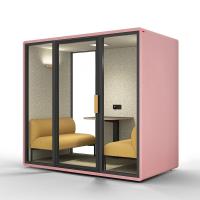 China Commercial Office Prefab Soundproof Room Pod Portable Silent Ventilation System for sale