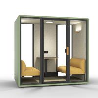 China 35dB Acoustic Sound Absorbing Booth Soundproof Phone Booth Office Cabin W1336xD2360xH2200mm for sale