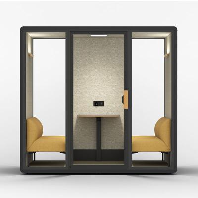 China ODM Privacy Soundproof Office Booth Cube with High Density Acoustic Foam 1336x2360x2200mm for sale
