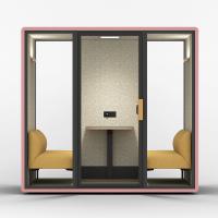 China Laminated Glass Soundproof Meeting Pods Acoustic Silent Booth 30dB 35dB for sale