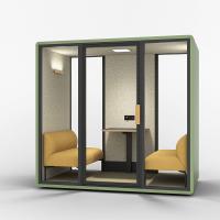 China 110V Prefab Soundproof Room Workspace Isolation Cabin booth office for sale