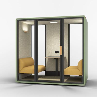 China 110V Prefab Soundproof Room Workspace Isolation Cabin booth office for sale