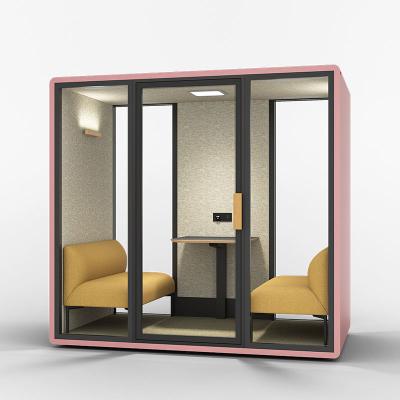 China Commercial Soundproof Meeting Pod Acoustic Enclosure 1336x2360x2200mm Workspace for sale