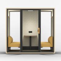 China Flexible Prefab Soundproof Office Cabin 1336x2360x2200mm with USB Type-C for sale