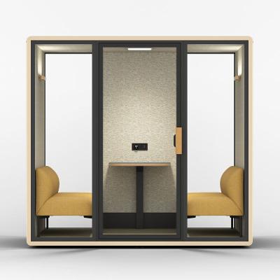 China Flexible Prefab Soundproof Office Cabin 1336x2360x2200mm with USB Type-C for sale