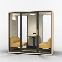 China Flexible Prefab Soundproof Office Cabin 1336x2360x2200mm with USB Type-C for sale