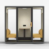 China 240V Prefab Soundproof Room Acoustic Work Office Booth Enclosure Customised W1336xD2360xH2200mm for sale
