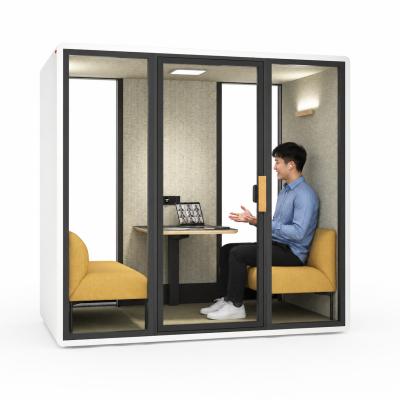 China OEM Compact Modular Sound Proof Room Phone Booth For Workspace for sale