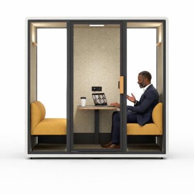 China Smart Prefab Soundproof Room Office Acoustic Booth For Digital Workplace for sale