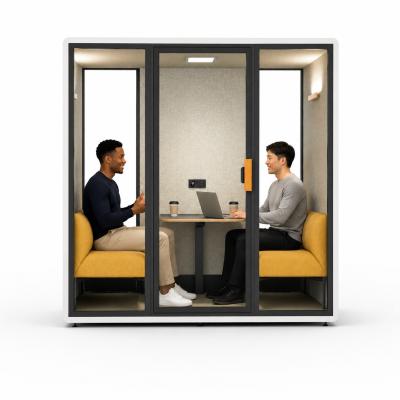 China Commercial Office Privacy Mini Sound Proof Booth Acoustic Seating Pod W1336mm for sale