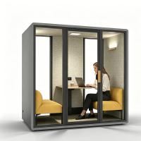 China Bulk Soundproof Meeting Pods 220V Modular Office Booth for Flexible Workspace for sale