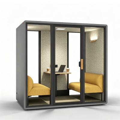 China Freestanding Prefab Soundproof Acoustic Booth 1336x2360x2200mm for Corporate Offices for sale