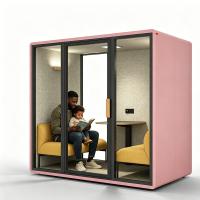 China Commercial Soundproof Meeting Pod Acoustic Enclosure 1336x2360x2200mm Workspace for sale