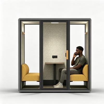 China Glass Soundproof Meeting Pods Workplace Booth W1336xD2360xH2200mm 220V for sale