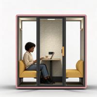 China Commercial Office Prefab Soundproof Room Pod Portable Silent Ventilation System for sale