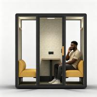 China Soundproof Office Meeting Pods Workspace Booth W1336 D2360 H2200mm 220V for sale