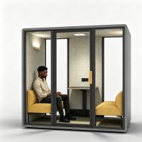 China Freestanding Prefab Soundproof Acoustic Booth 1336x2360x2200mm for Corporate Offices for sale