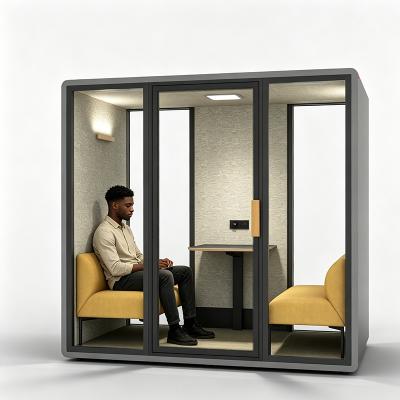 China Custom Prefab Soundproof Meeting Pod for Small Team Discussions 1336x2360x2200mm for sale