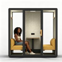 China Confidential Prefab Soundproof Room Office Enclosure Pods For Interview for sale