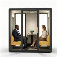 China Eco Friendly Enterprise Acoustic Vocal Booth For Workplace Rust Proof for sale