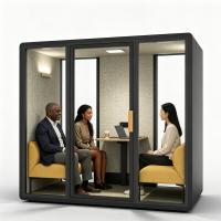 China Confidential Prefab Soundproof Room Office Enclosure Pods For Interview for sale