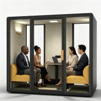 China Noise Reduction Sound Proof Office Cabin Workspace Booth Acoustic Systems ODM for sale