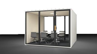China 6-Person Soundproof Meeting Pod for Modern Open Offices for sale