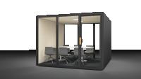 China Modular 6-Person Soundproof Office Booth for Team Meetings for sale