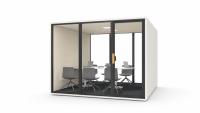 China 6-Person Capacity Acoustic Meeting Booth with 30~35 dB Sound Insulation and Modular Design for sale