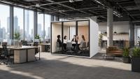 China B2B 6-Person Acoustic Meeting Pod for Office Fit-Out Projects for sale