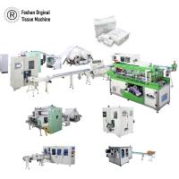 China Vacuum Folding Facial Tissue Converting Machine with Lamination System 0-100m/min for sale