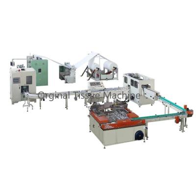 China Facial Tissue Production Line 200mm Folding Size 110m/min Speed Roots Vacuum Pump for sale