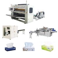 China Used V fold facial tissue folding machine with high speed automatic packing machine for sale