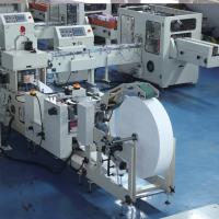 China High Speed Pocket Tissue Handkerchief Paper Production Line 140 Bags Per Minute for sale