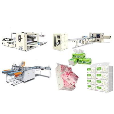 China Automated Facial Tissue Machine 380V 50Hz V-Fold with Individual Motors and Lamination for sale