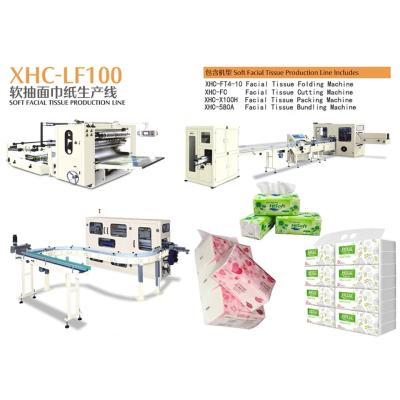 China Automatic Facial Tissue Production Line 380V 50Hz Roots Vacuum Pump V Folding for sale