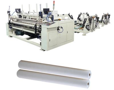 China Toilet Paper Production Line with Touch Screen Control - 150-300mm Adjustable Cutting & 15-30 Cuts/Minute Speed for sale