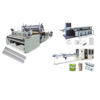 China PLC Controlled Toilet Tissue Manufacturing Facility 150-300mm Cutting Diameter Touch Screen for sale