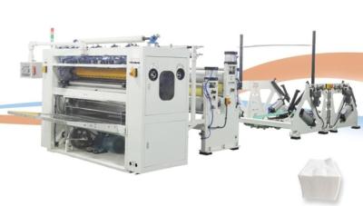 China High-Speed Facial Tissue Folding Machine with 1000 Sheet/Min/Lane Capacity and 2850mm Max Roll Width for sale