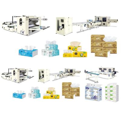 China 110m/min Facial Tissue Converting Machine With Roots Vacuum Pump Performance for sale