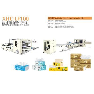 China Facial Tissue Production Line 1500mm V-Fold 380V 50Hz Individual Motors Frequency Converters for sale