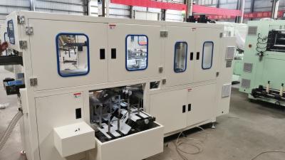 China Bottom Pull / V fold Facial Tissue Folding Machine Production Line for sale