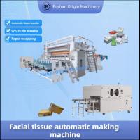 China Automatic Facial Tissue Production Line Interfold Making Machine 130m/min 100m/min for sale
